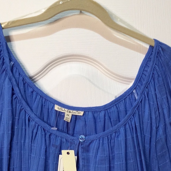 Hester & Orchard | Tops | Hester Orchard 3x Blue Gauzy Boho Sheik Nwt ...